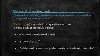 Meta Evaluation | PPTX