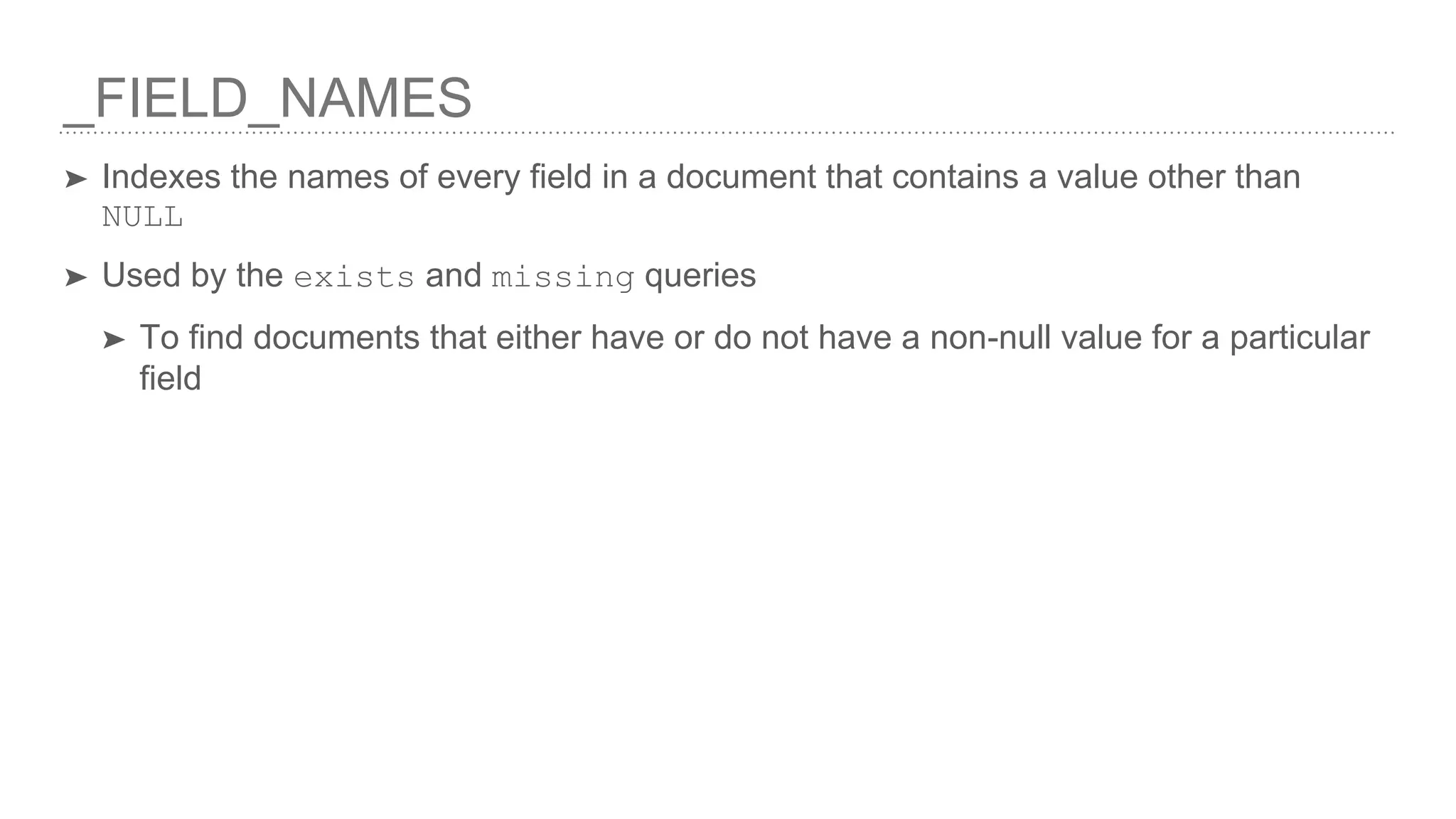 Elasticsearch Meta Fields | PPT