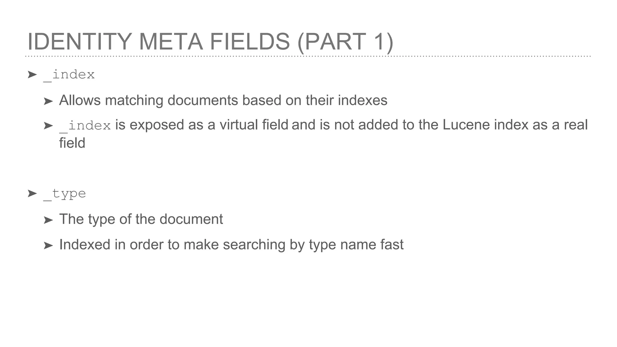 Elasticsearch Meta Fields | PPT