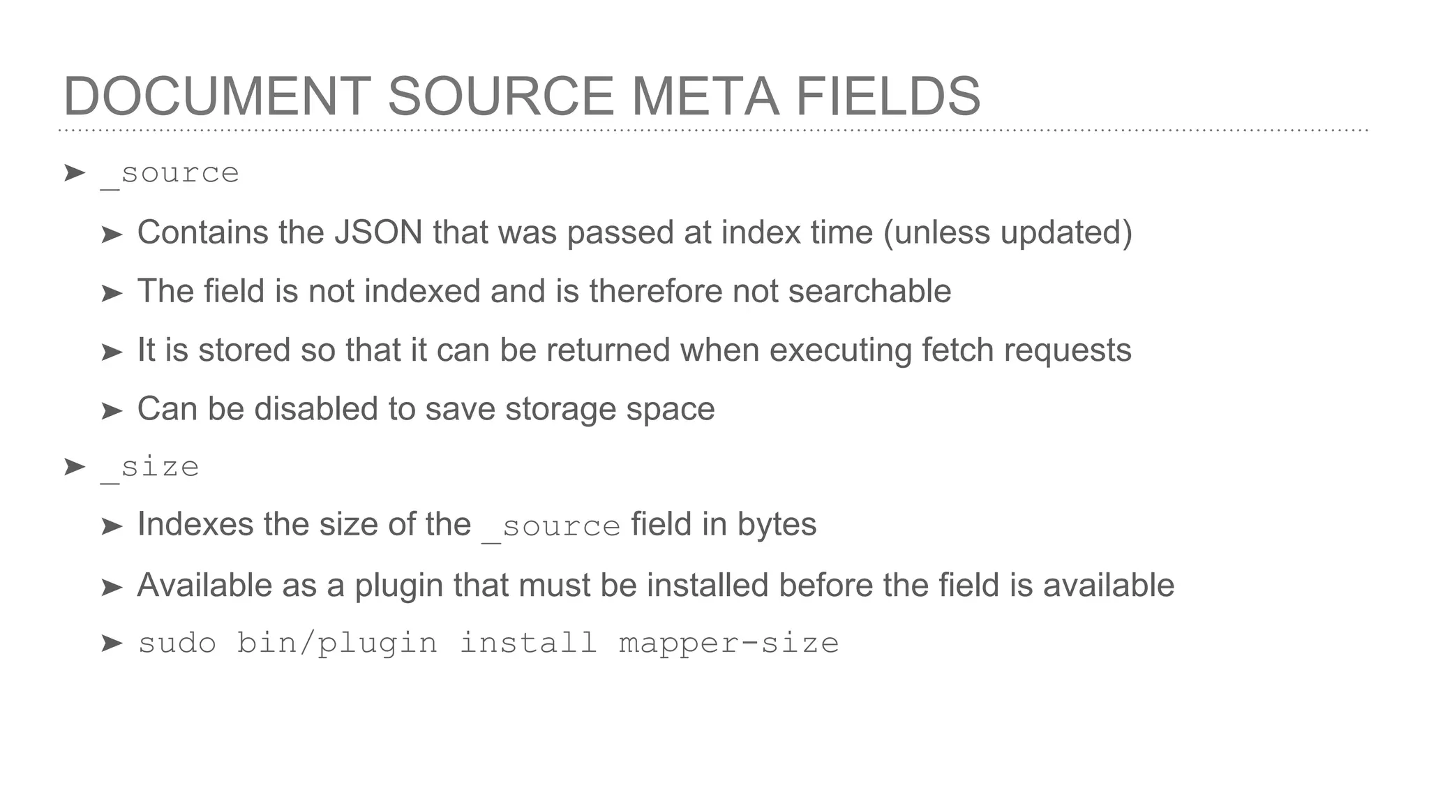Elasticsearch Meta Fields | PPT