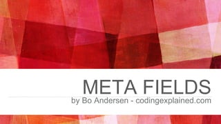 Elasticsearch Meta Fields | PPT