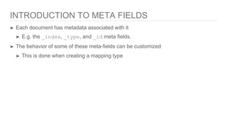 Elasticsearch Meta Fields | PPT