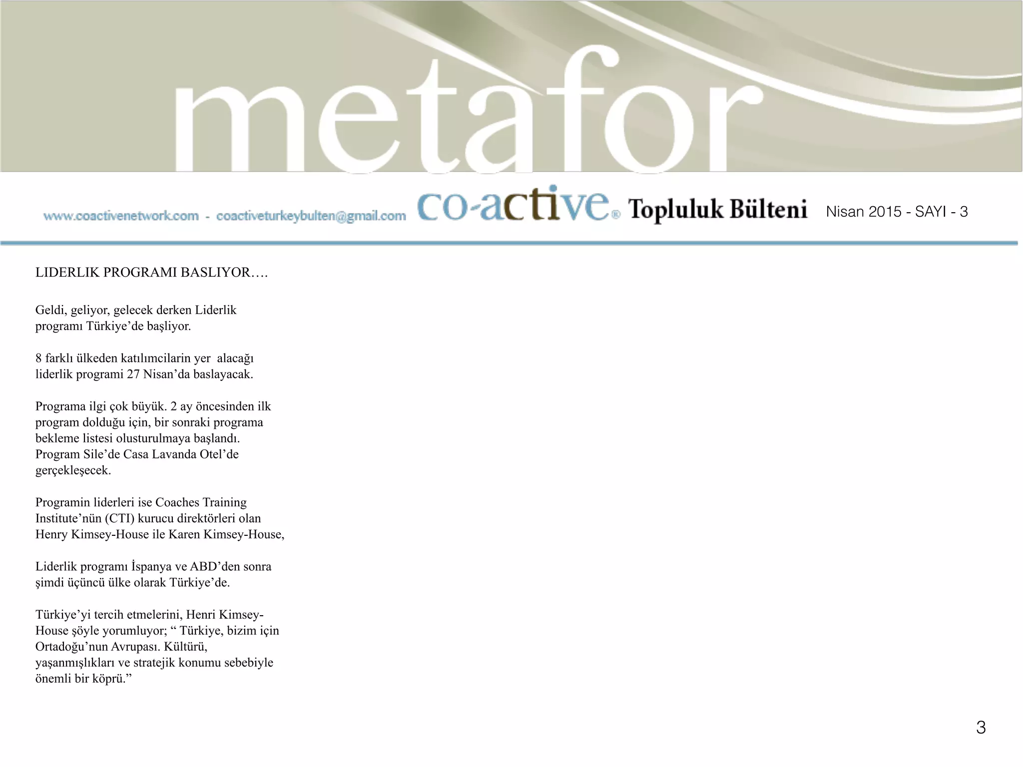 CTI Community Magazine - Metafor 3 | PDF