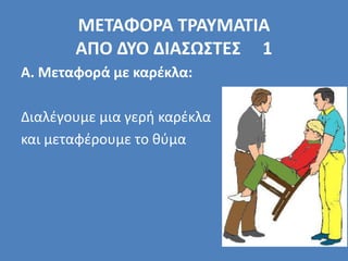 Μεταφορά τραυματιών | PPTX