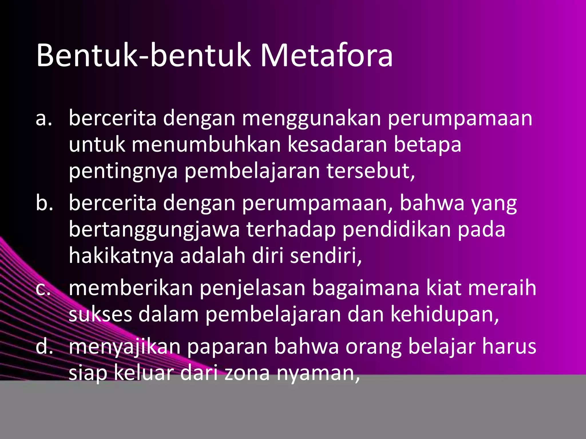 Metafora Dalam Pembelajaran Matematika | PPTX