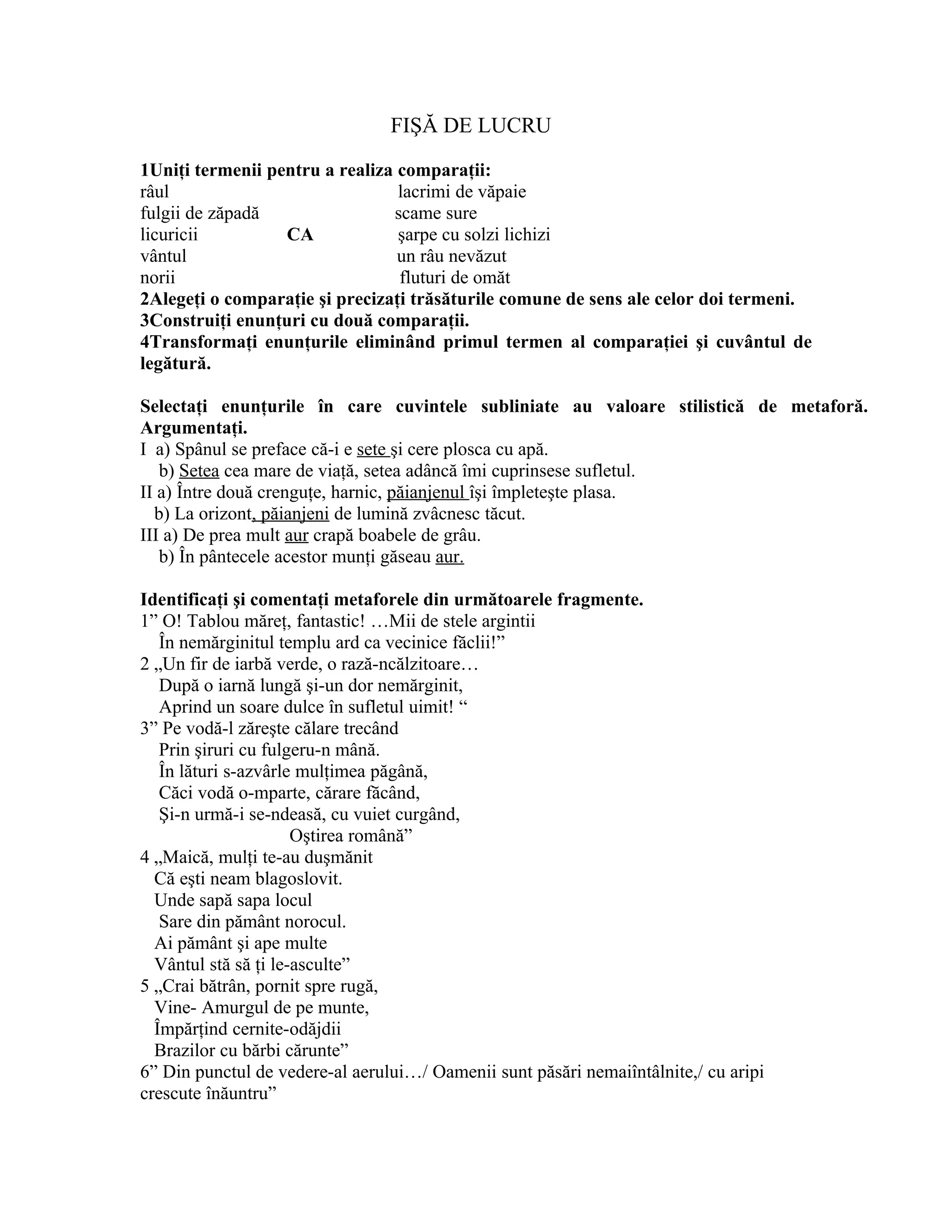 Metafora fisa de_lucru | PDF