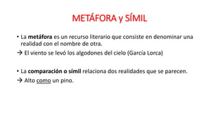 Metaforas y comparaciones | PPTX