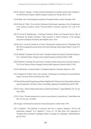 Metafunctional shifts in the Translation of Student and Professional Translators | PDF