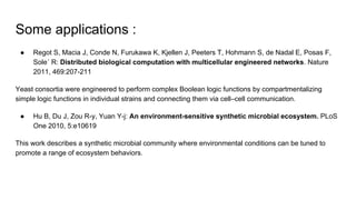 Synthetic microbial communities : Microbial consortia engineering | PDF