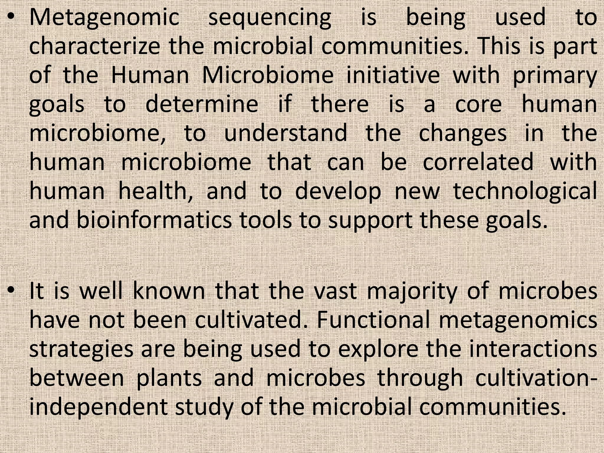 Metagenomics | PPTX