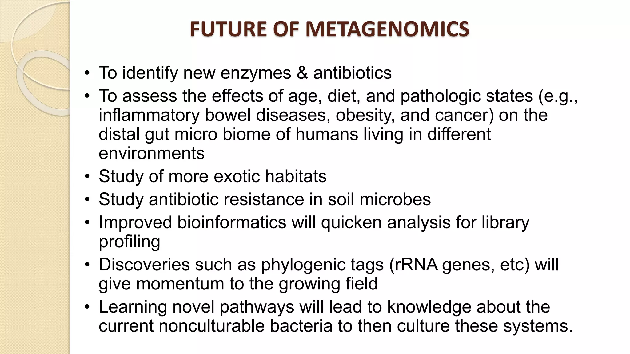 Metagenomics | PPTX