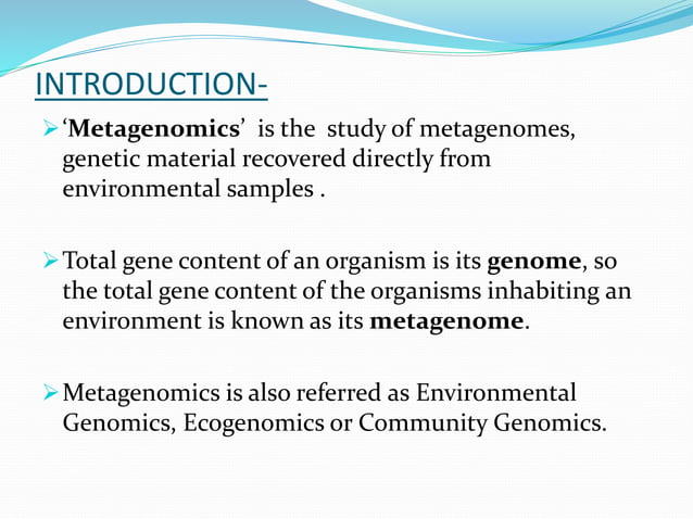 Metagenomics sk presentation 17.10.2017 | PPTX | Biological Sciences | Science