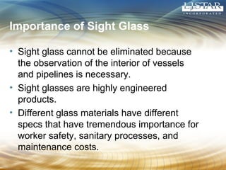Where Sight Glass Strength Comes From | PPT