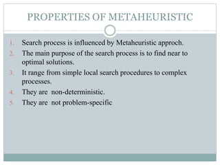 Various Metaheuristic algorithms For Securing VANET | PPTX