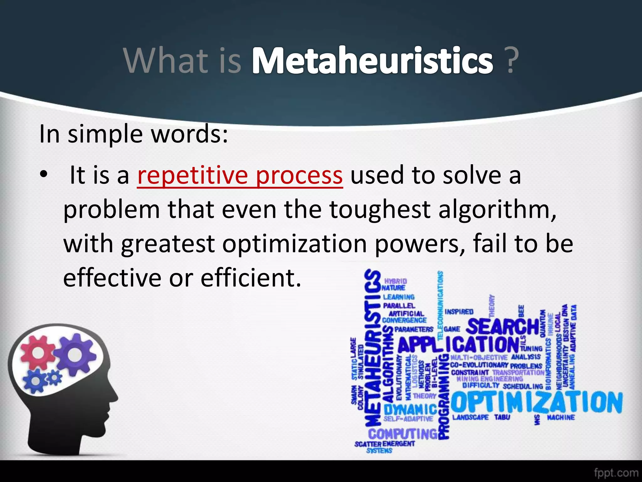 Metaheuristics | PPTX