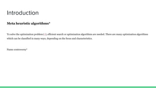 Metaheuristics for software testing | PPTX