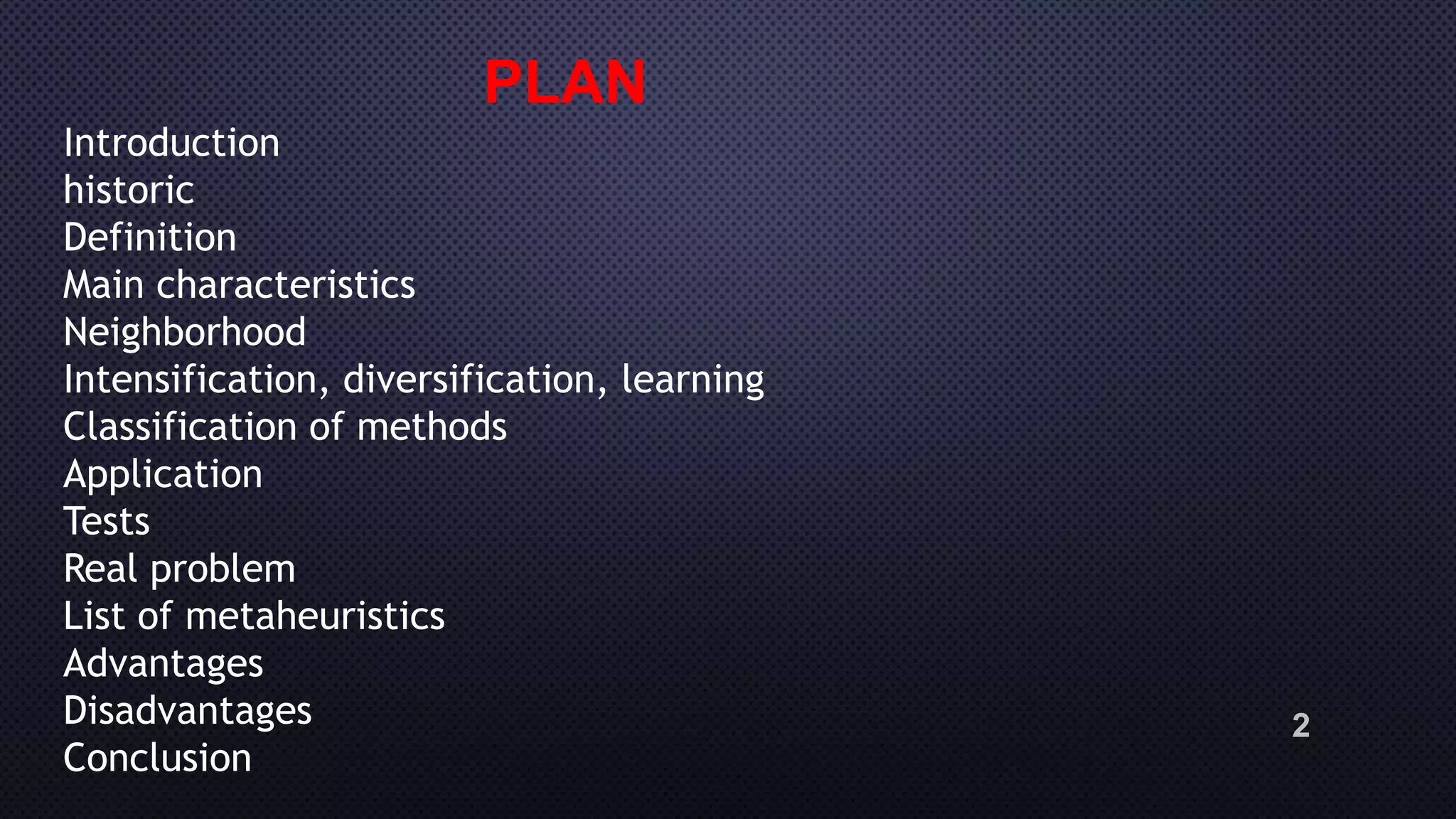 Metaheuristics | PPTX