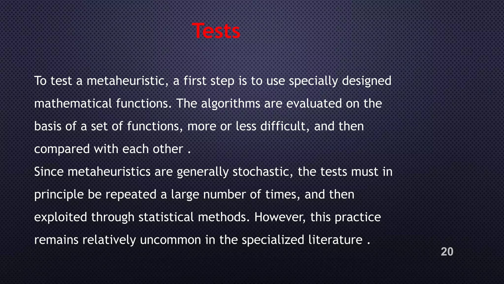 Metaheuristics | PPTX