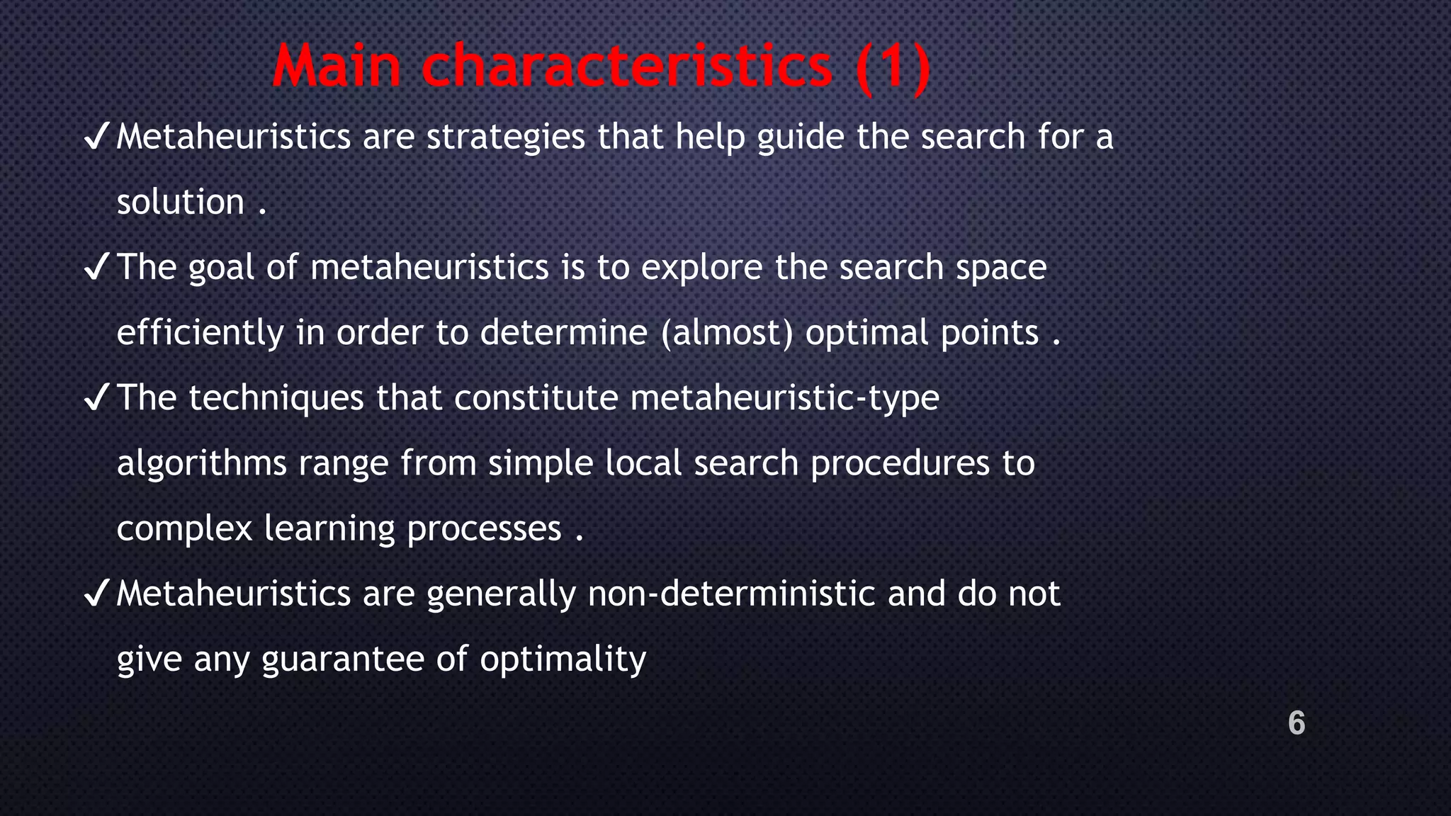 Metaheuristics | PPTX