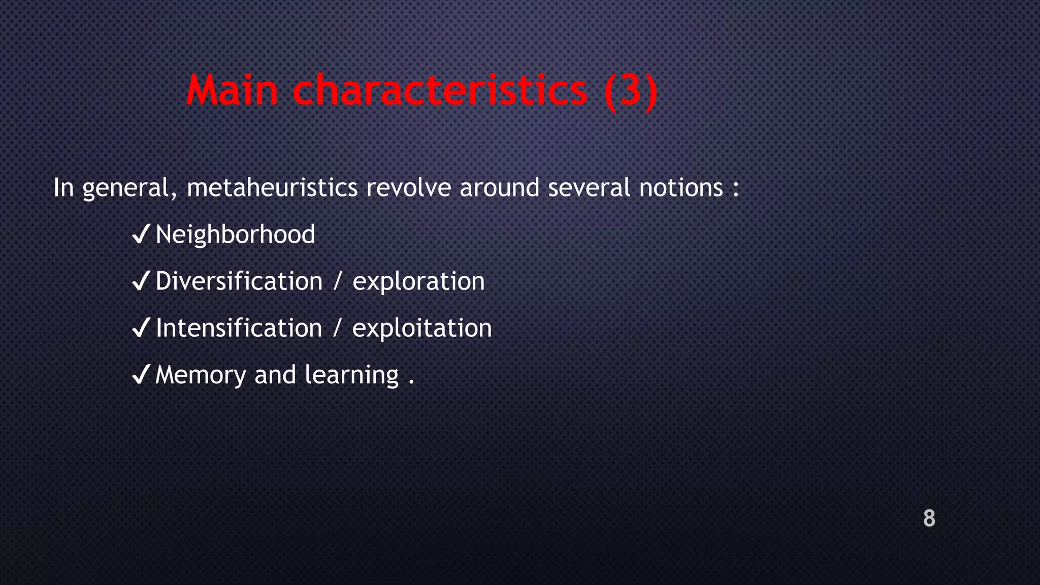 Metaheuristics | PPTX | Computing | Technology & Computing