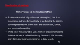 Metaheuristics | PPTX