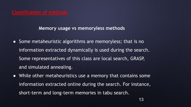 Metaheuristics | PPTX | Computing | Technology & Computing