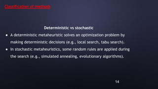 Metaheuristics | PPTX