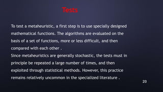 Metaheuristics | PPTX