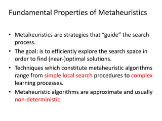 Metahuristic Algorithm Presentation | PPTX