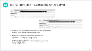 Redshift and Why the 'Like' In 'PosgresSQL Like' Matters | PPT