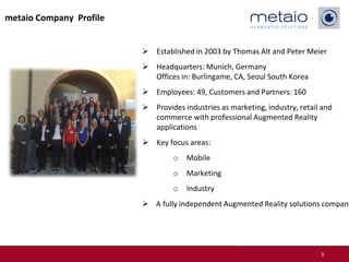 Metaio Mobile Augmented Reality | PPT
