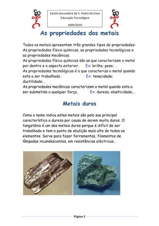 Metais | DOCX