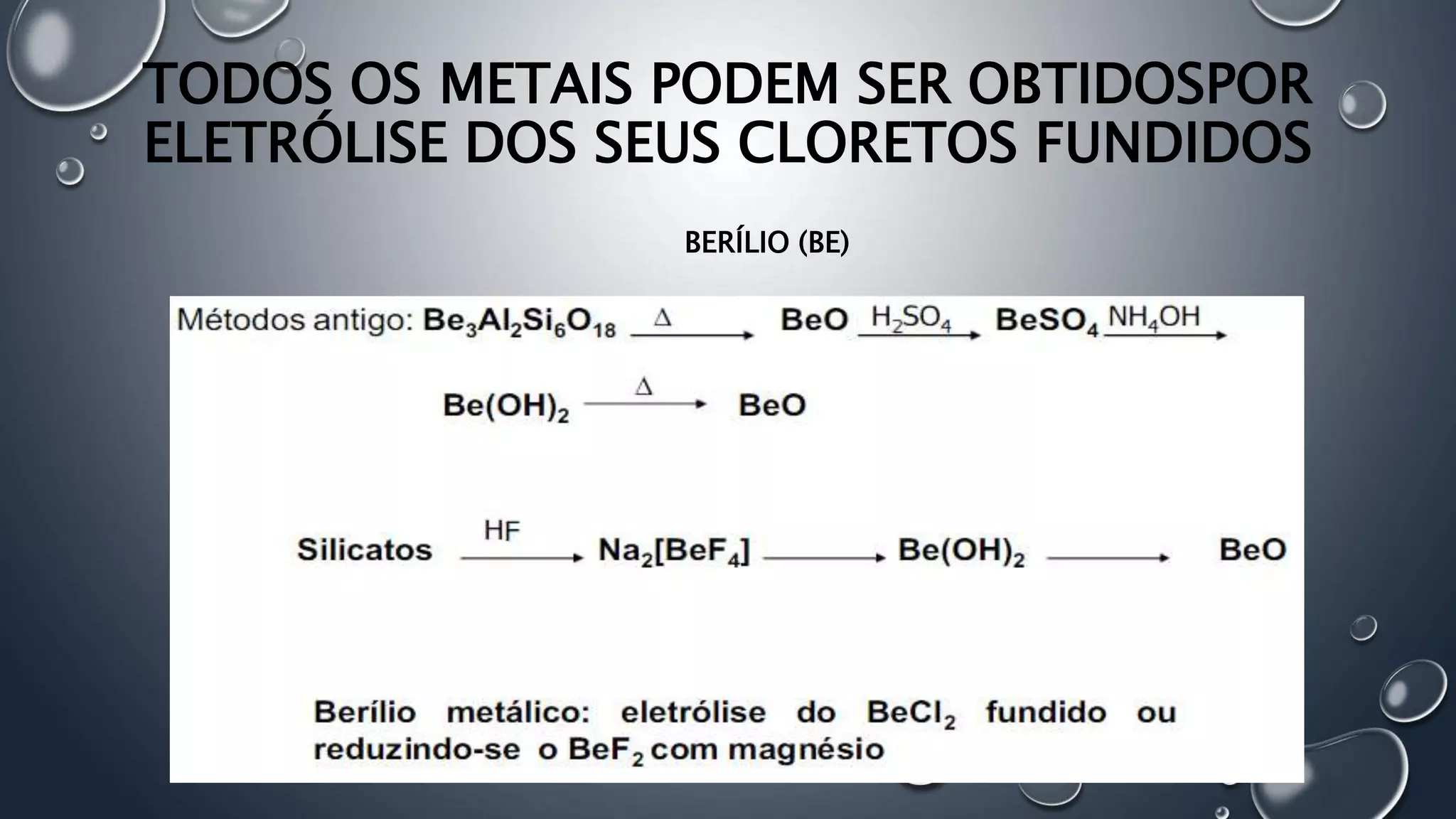 Metais alcalinos terrosos | PPTX