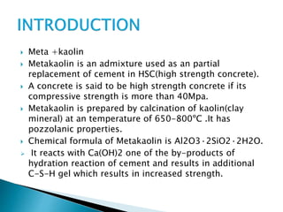 Metakaolin | PPTX
