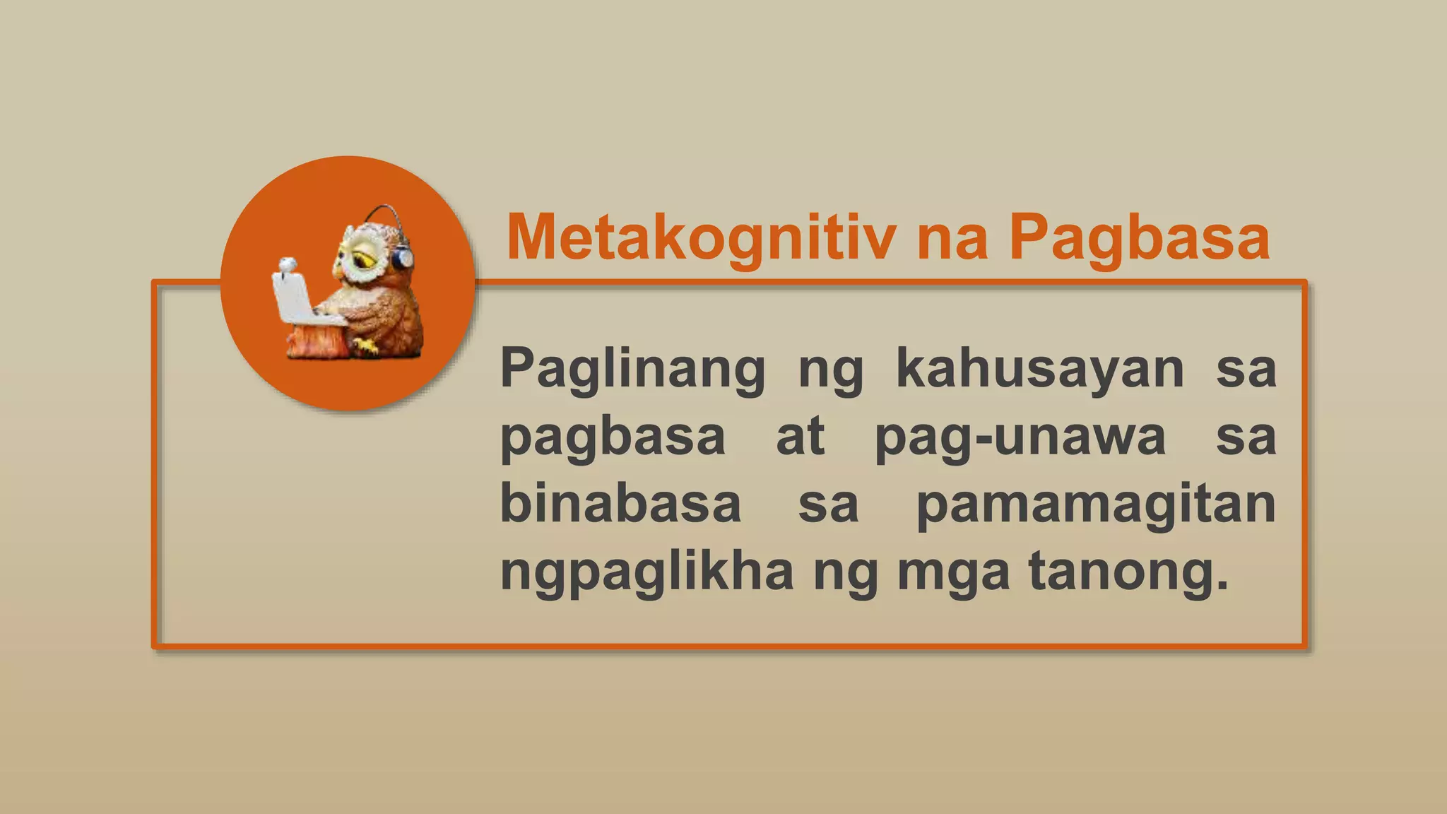 Metakognitibong pagbasa group ii | PPTX