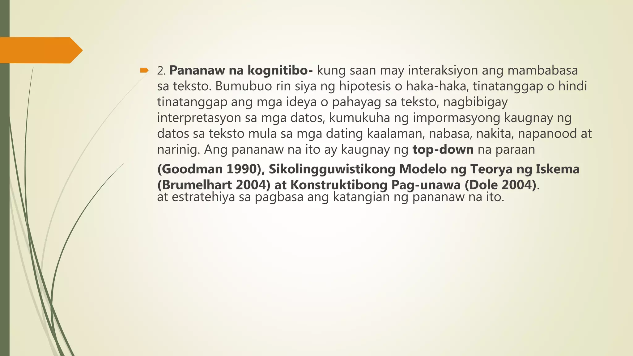 Metakognitibong pagbasa tungo sa mapanuring pagbasa at mambabasa | PPTX