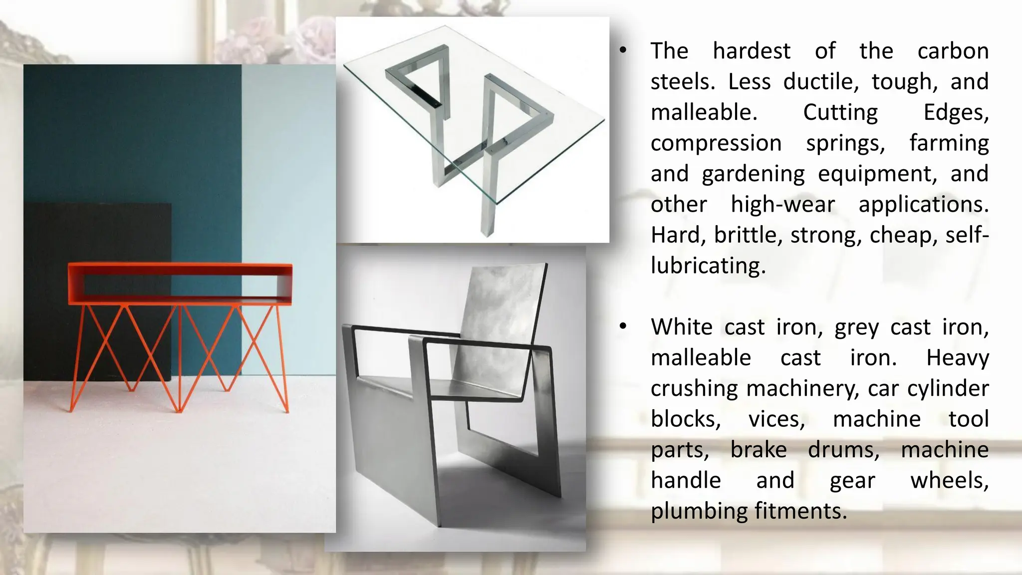 different types of metal, Its application and uses | PPT