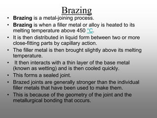 Metal brazing and soldering - processes | PPT