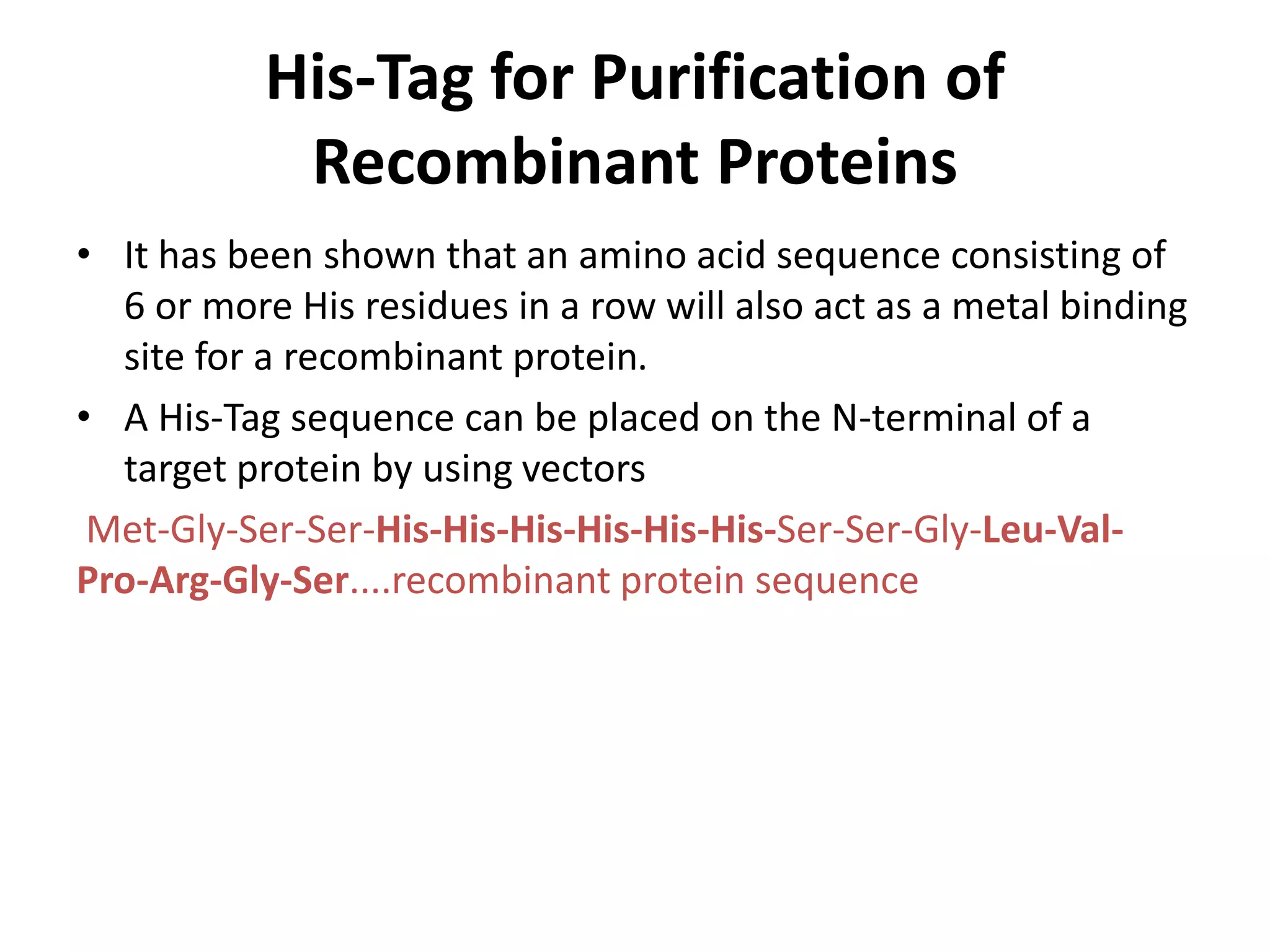 Immobilized Metal affinity-chromatography | PPTX