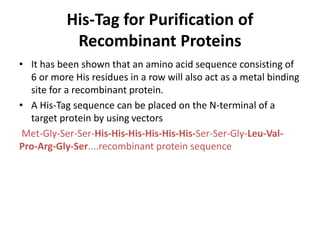 Immobilized Metal affinity-chromatography | PPTX