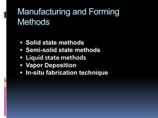 Metal Matrix Composite (MMC) | PPTX