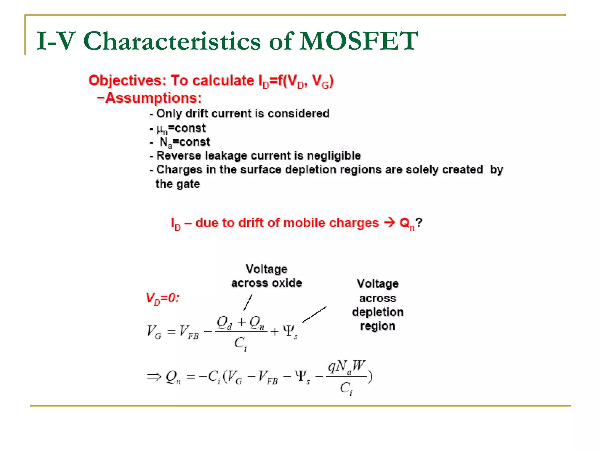 Metal Oxide Semiconductor Fet (Mosfet) | PPT