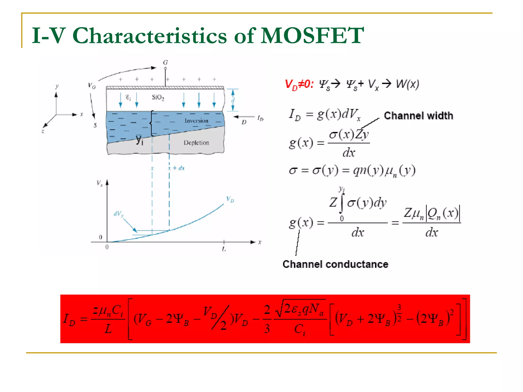 Metal Oxide Semiconductor Fet (Mosfet) | PPT