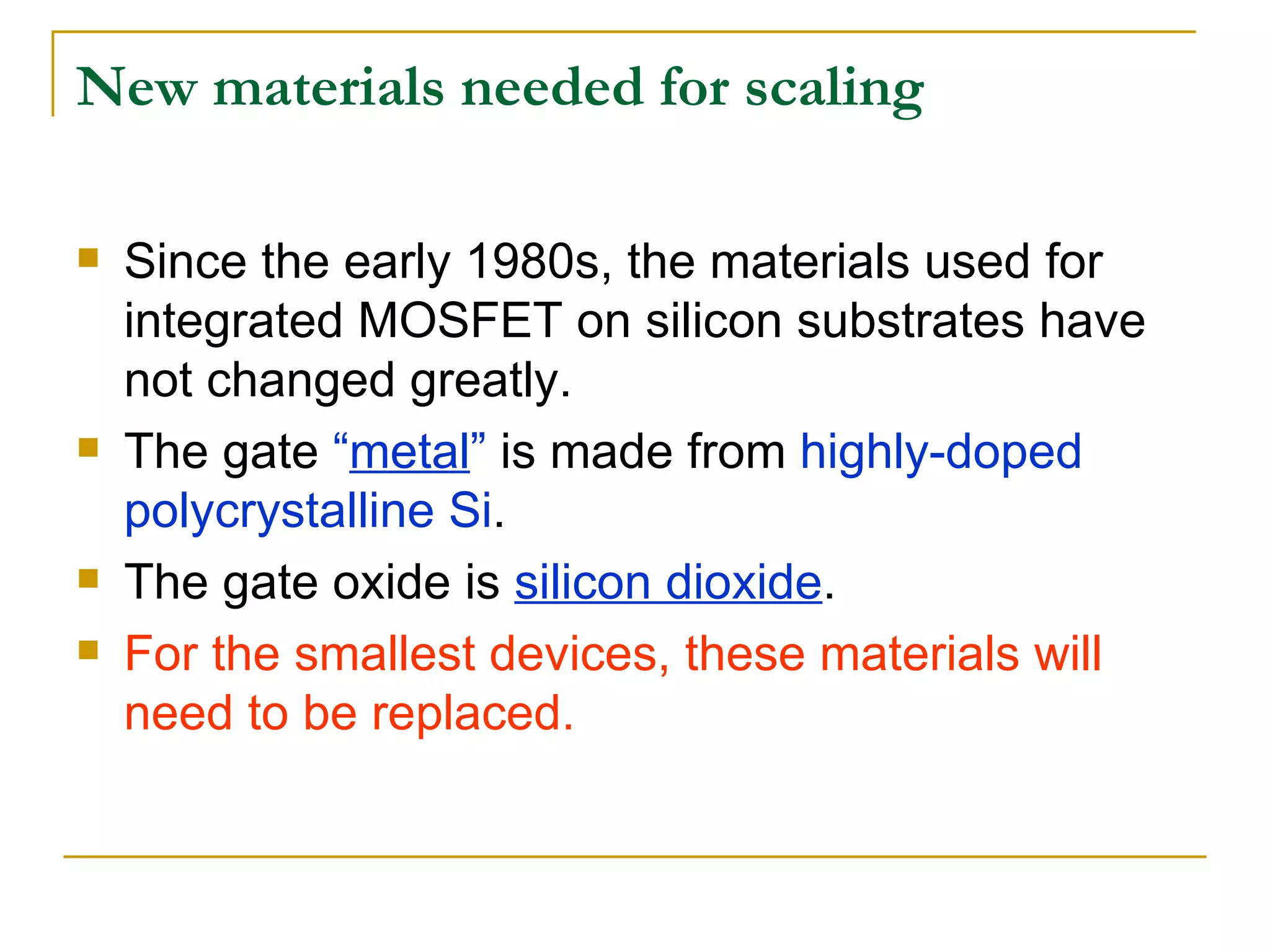Metal Oxide Semiconductor Fet (Mosfet) | PPT
