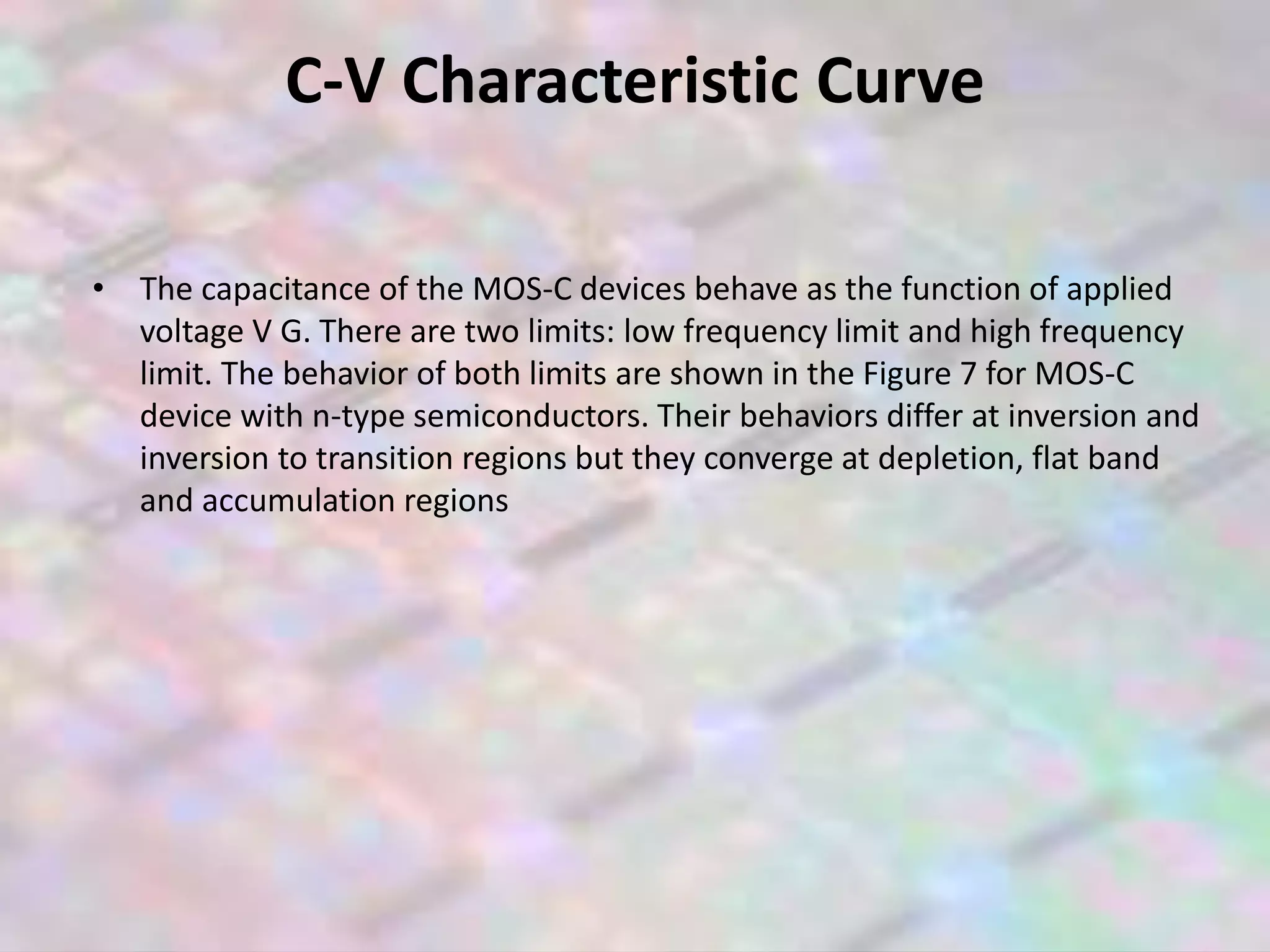 Metal oxide-semiconductor (mos) fundamentals | PPTX