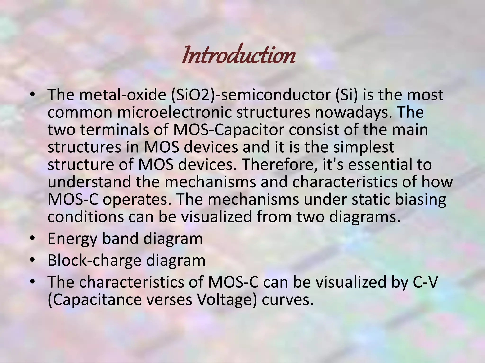 Metal oxide-semiconductor (mos) fundamentals | PPTX