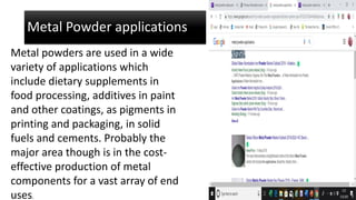 Metal powders | PPT
