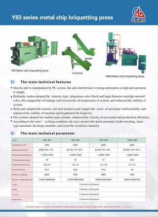 metal chips briquetting | PDF
