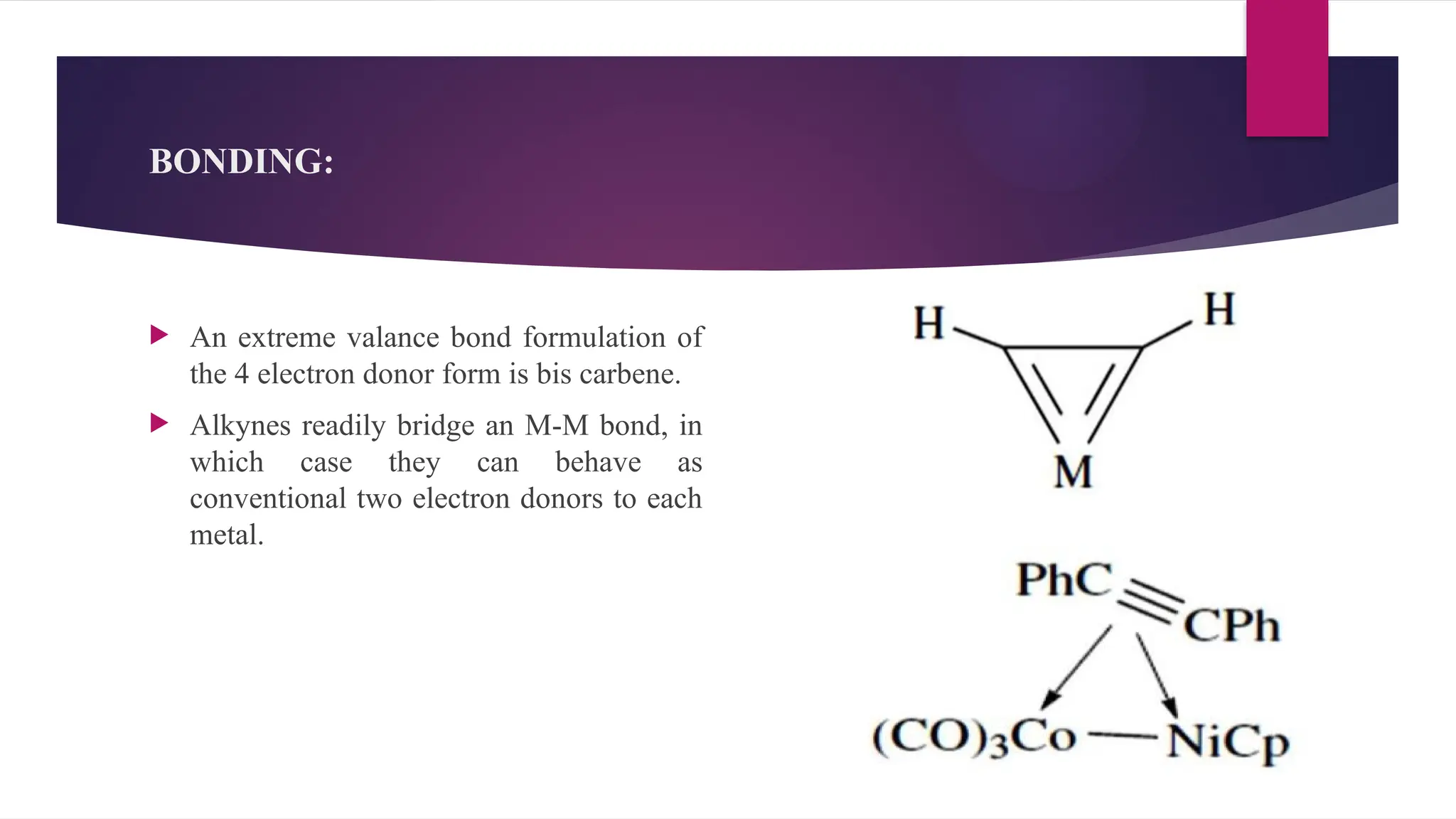 Metal alkyne complexes.pptx in chemistry | PPT