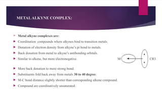 Metal alkyne complexes.pptx in chemistry | PPTX